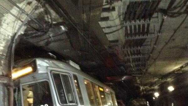 MBTA train derails near Fenway