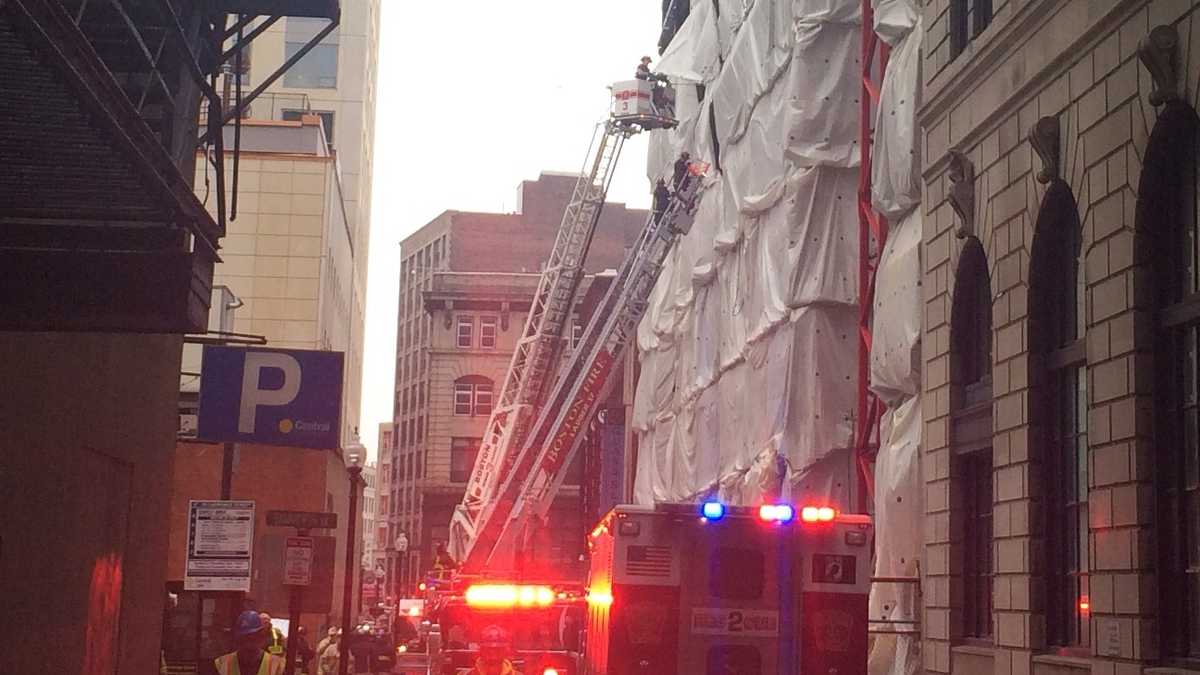 Collapse at Boston construction site
