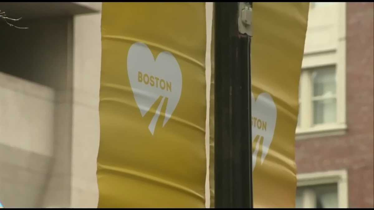 Boston Marathon banners unveiled