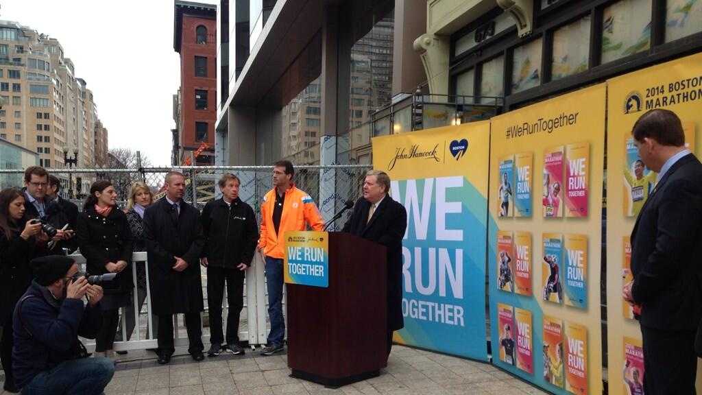 Boston Marathon banners unveiled