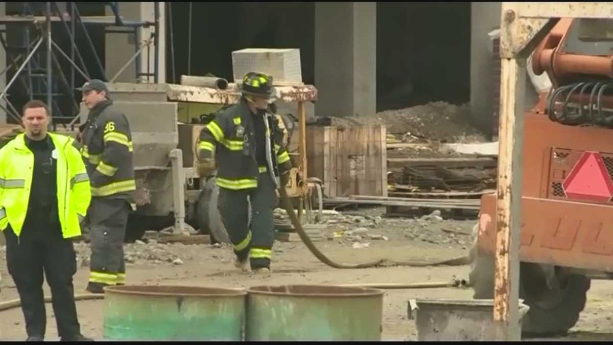 Construction worker burned by propane