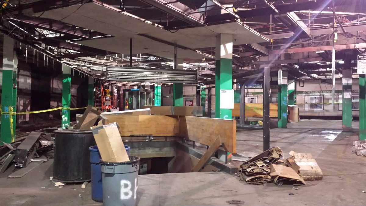 Historic signs discovered inside MBTA station