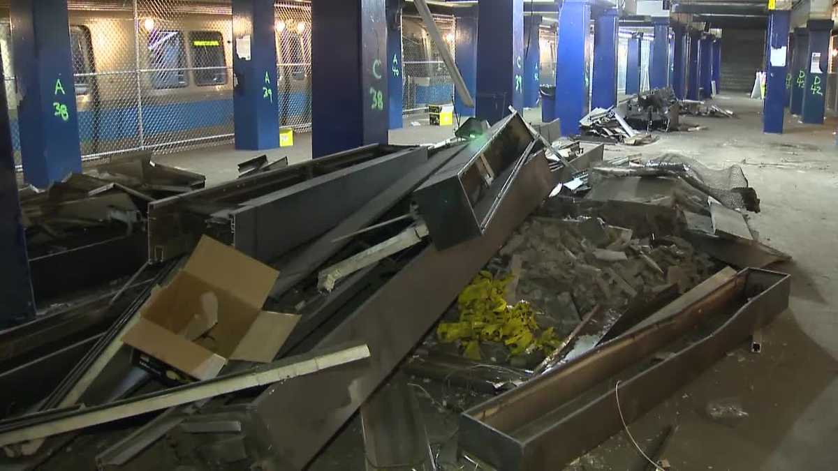 Historic signs discovered inside MBTA station