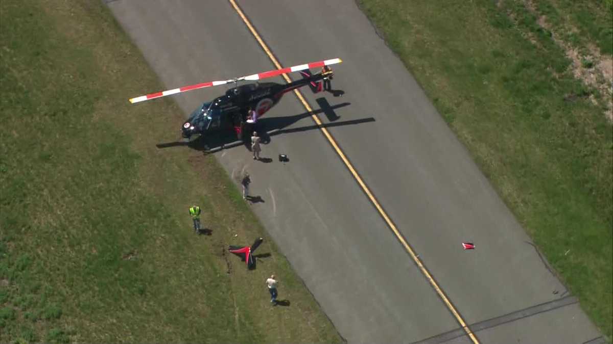 Photos: News helicopter crashes after takeoff