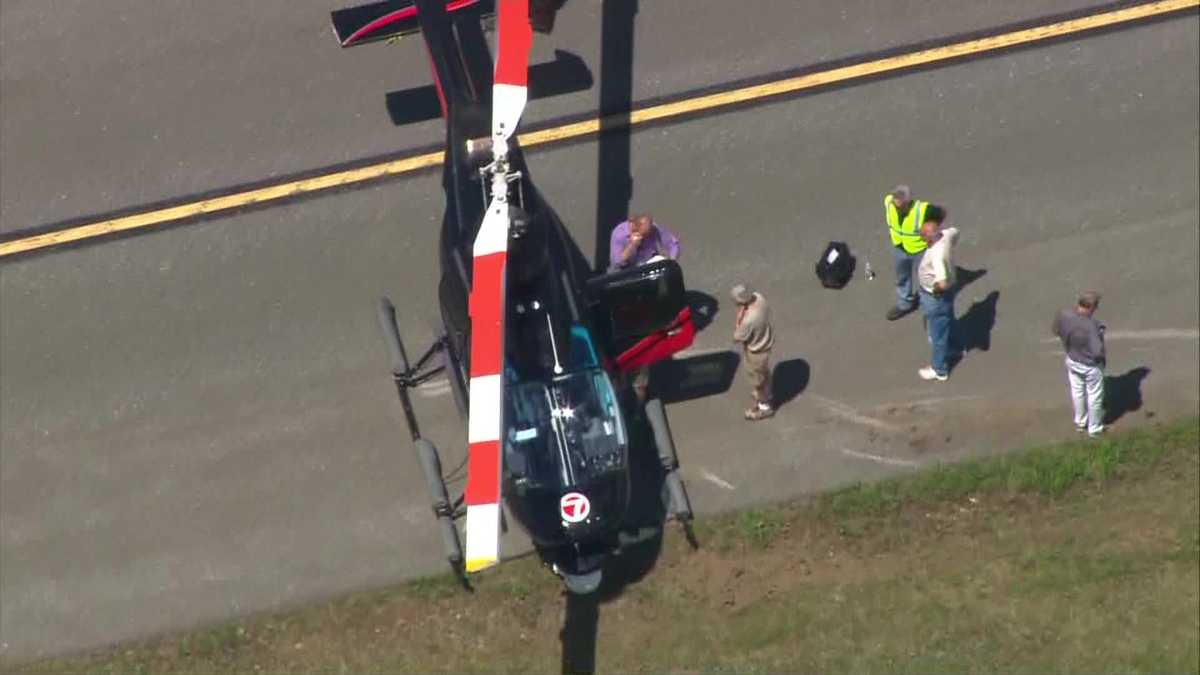 Photos: News helicopter crashes after takeoff