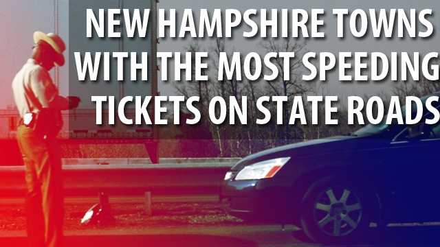 Heading north? NH towns with most speeding tickets