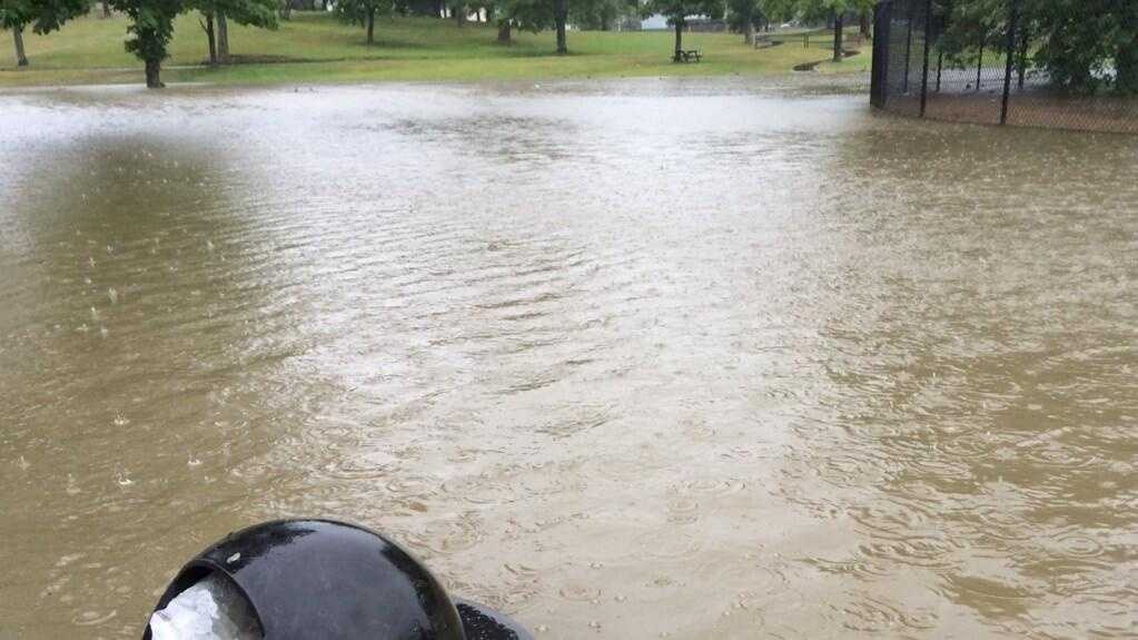 Photos: Torrential rain from 'Arthur' causes flash flooding