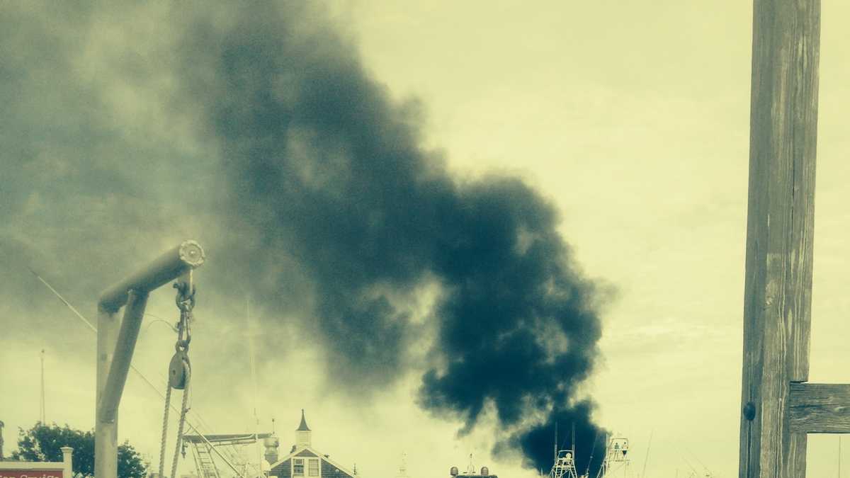 Photos: Boat fire in Nantucket