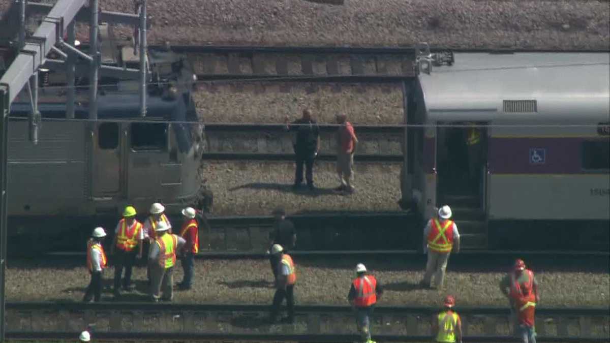Photos: Amtrak, MBTA train involved in South Station crash