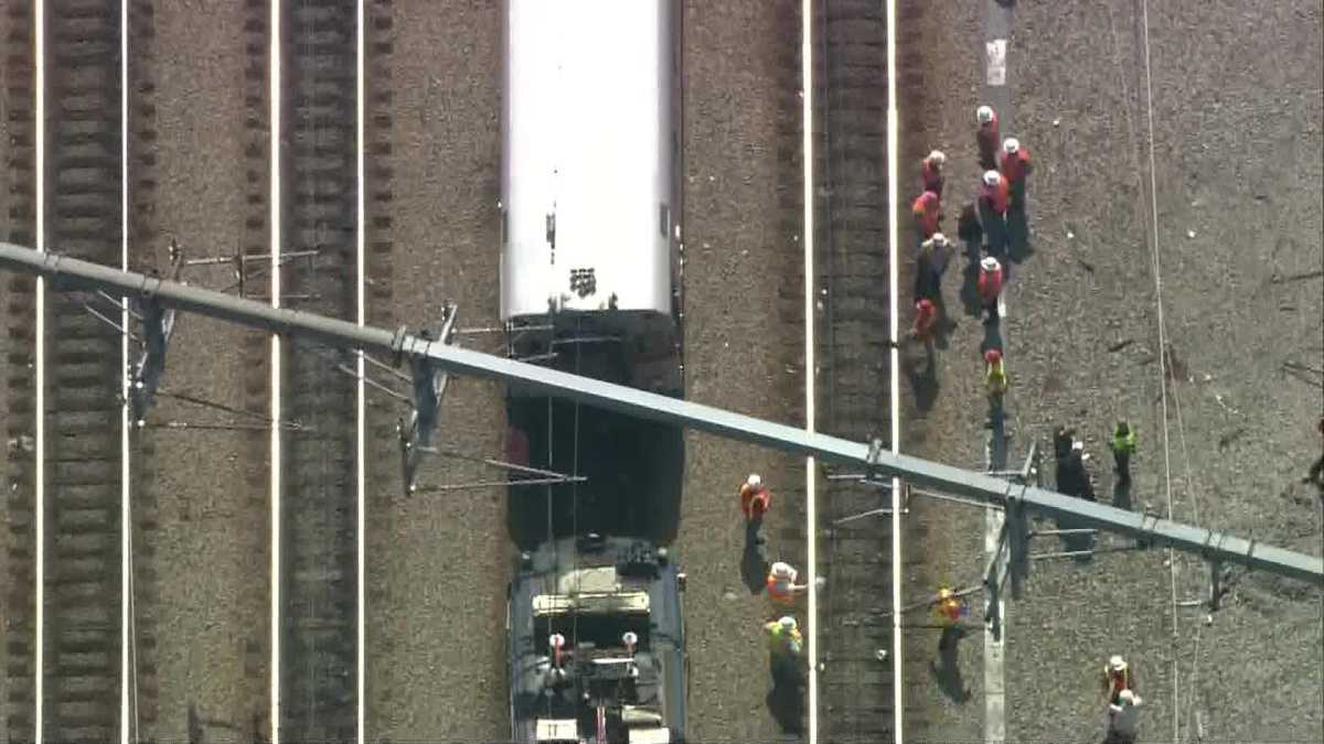 Photos: Amtrak, MBTA train involved in South Station crash
