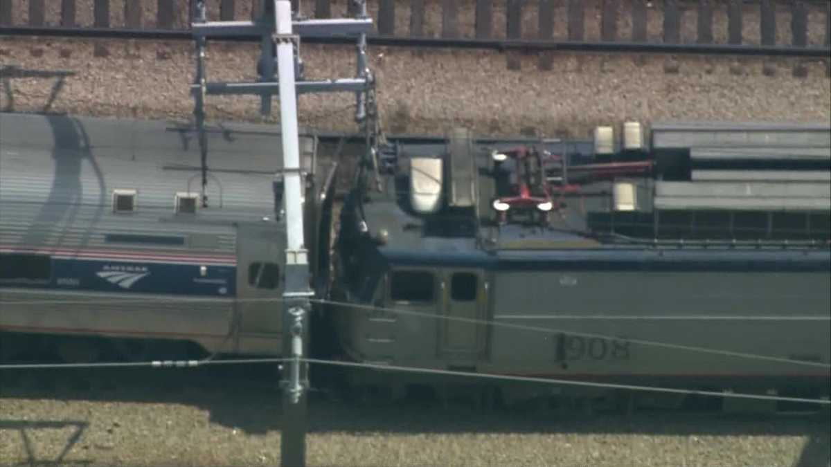 Photos: Amtrak, MBTA train involved in South Station crash