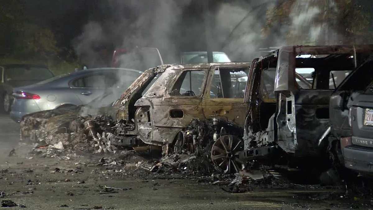 Photos: 20 expensive, high-end cars burn in fire