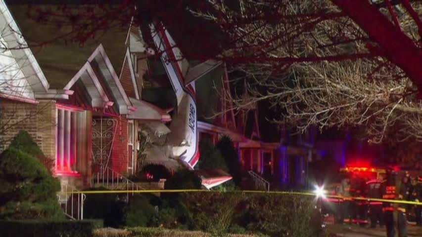 Small Plane Crashes Into Home