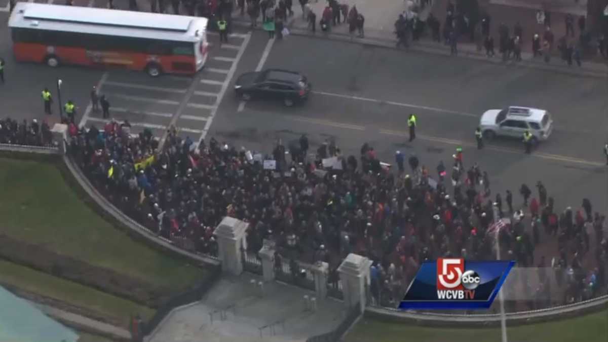 Photos: Protesters march through Boston
