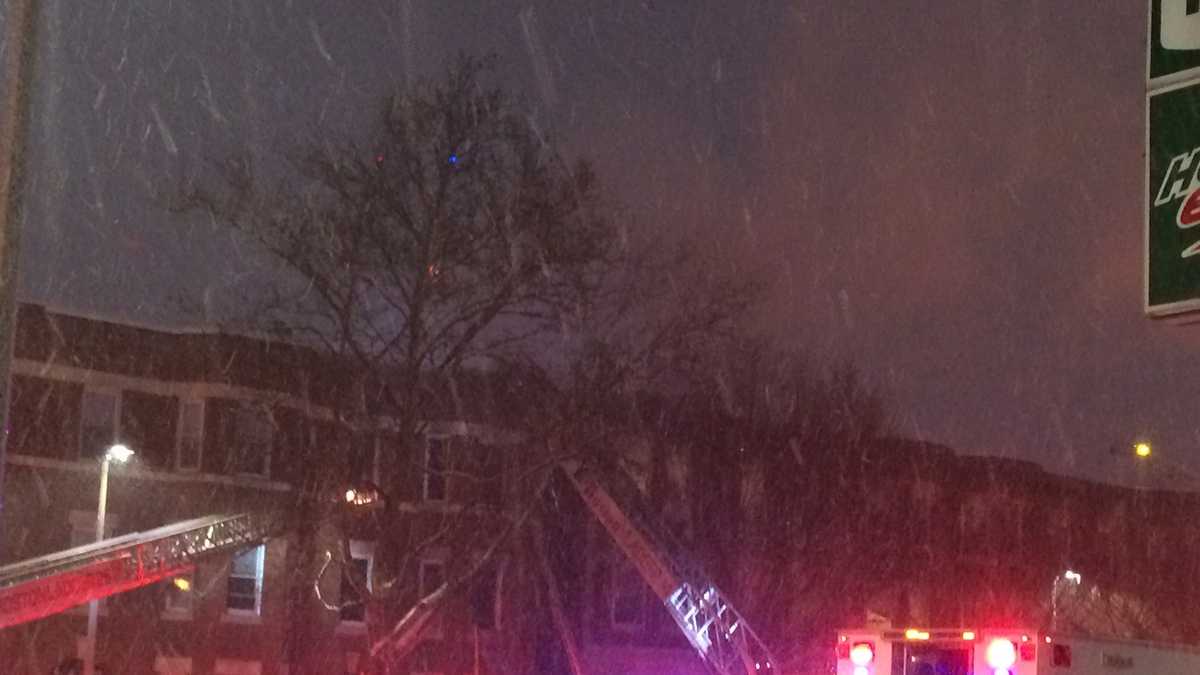 Crews battle 4-alarm fire in Allston