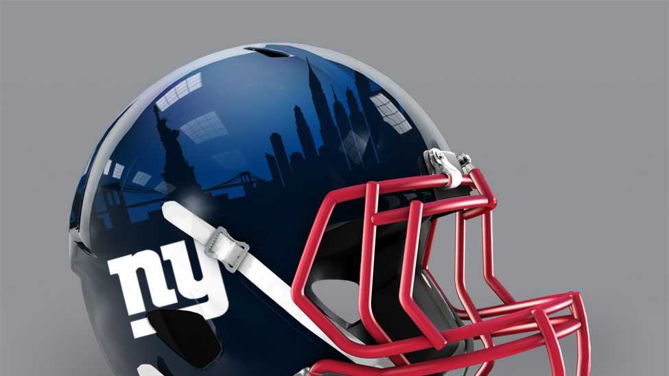 Designer gives NFL team helmets a bold makeover