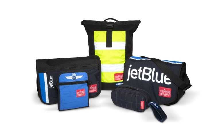JetBlue's old uniforms upcycled into stylish bags