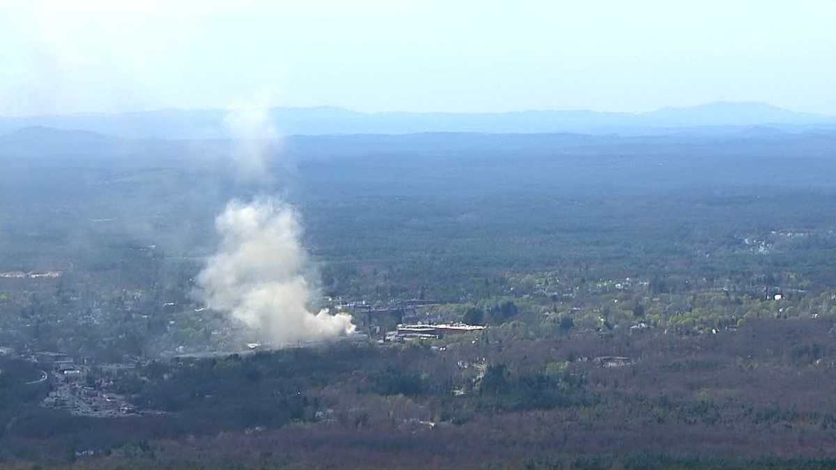 Massive fire at Gardner warehouse seen from miles away