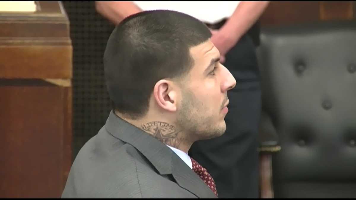 Aaron Hernandez reveals new tattoos in court