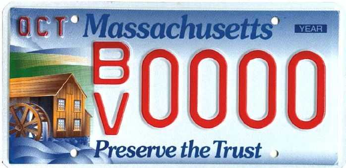 Take A Look Massachusetts 48 Specialty License Plates