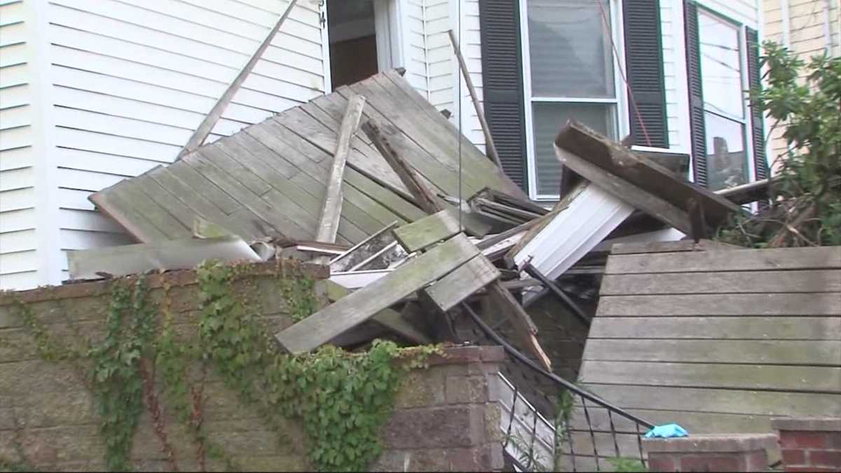 3 workers injured after porch collapse causes 25-foot fall