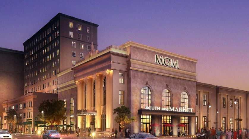 MGM begins work on 1st new structure of Massachusetts casino