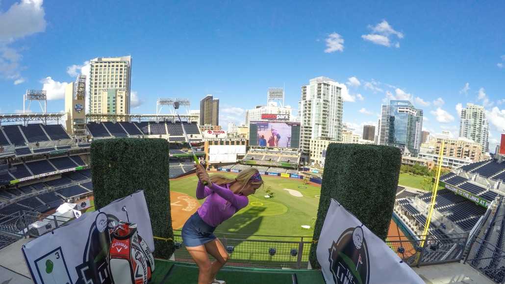 Baseball stadium turned into 9-hole golf course