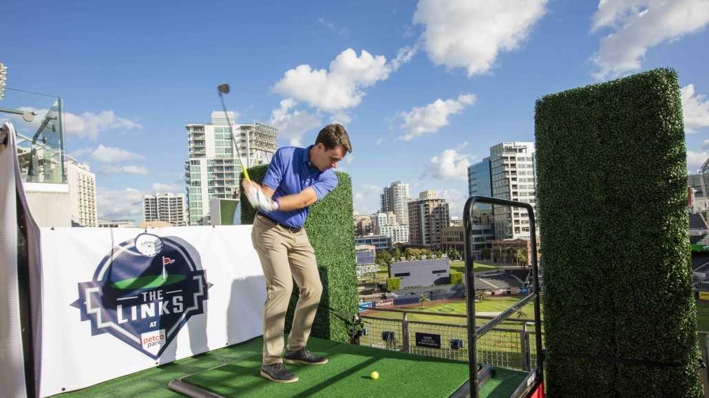 Baseball stadium turned into 9-hole golf course