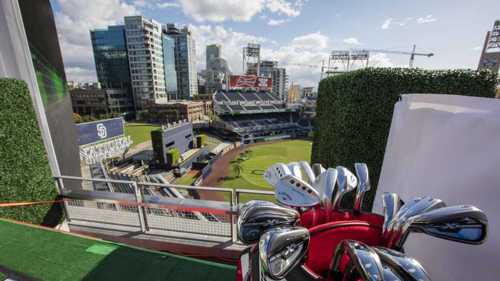 Baseball stadium turned into 9-hole golf course