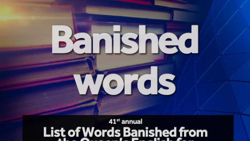 41st annual list of banished words