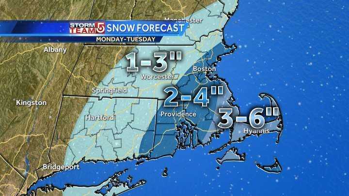 Winter storm watches posted in advance of Monday storm