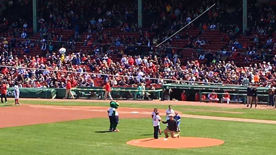 Belmont woman who won 7 marathons, 7 days, 7 continents receives Fenway ...