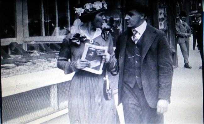 Images from 1916 film: 'A Romance of Quincy'