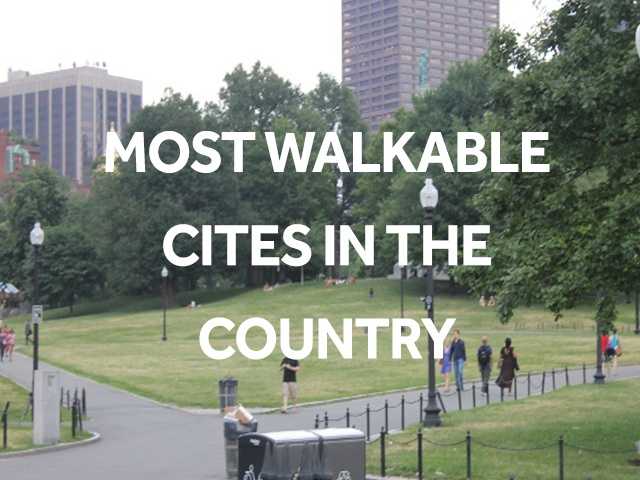 Boston makes list of most walkable cities