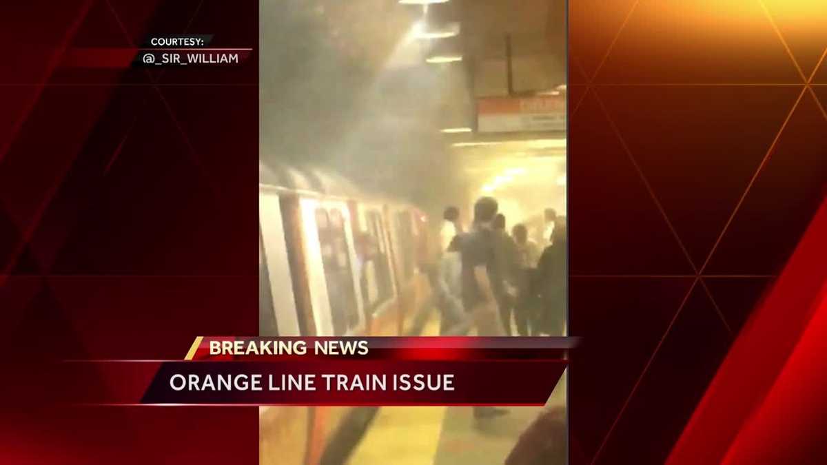 Smoke from Orange Line train fills State Street Station