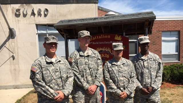 Mass. National Guardsmen receive hero's welcome