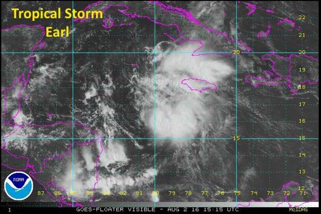 Tropical Storm Earl forms in the Caribbean