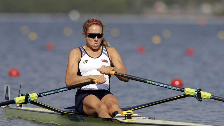 Massachusetts rower Gevvie Stone wins medal in single sculls