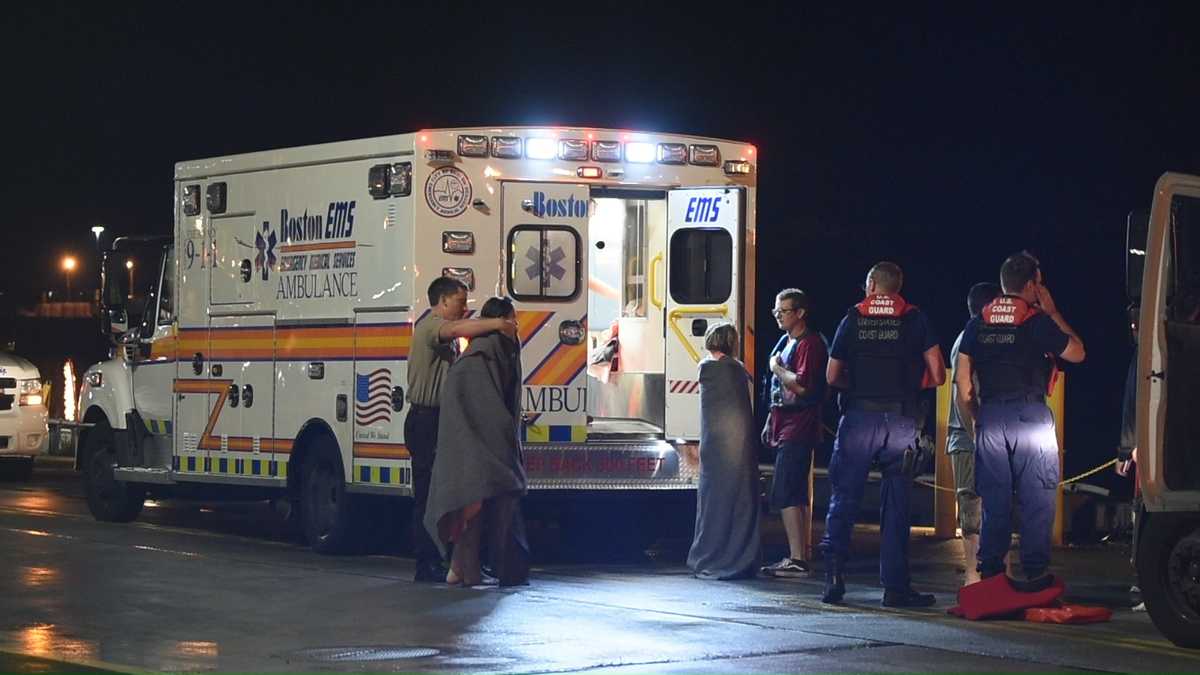 Six people rescued from sinking boat in Boston