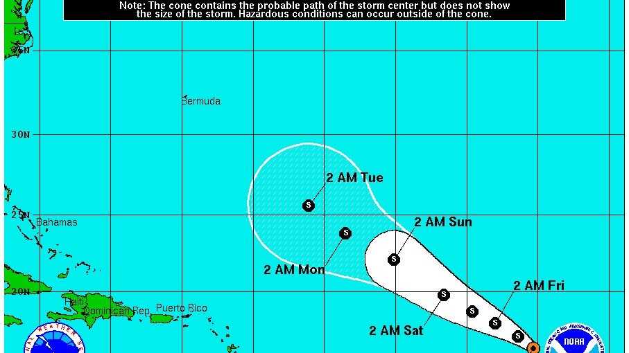 Tropical Storm Fiona getting stronger in the Atlantic
