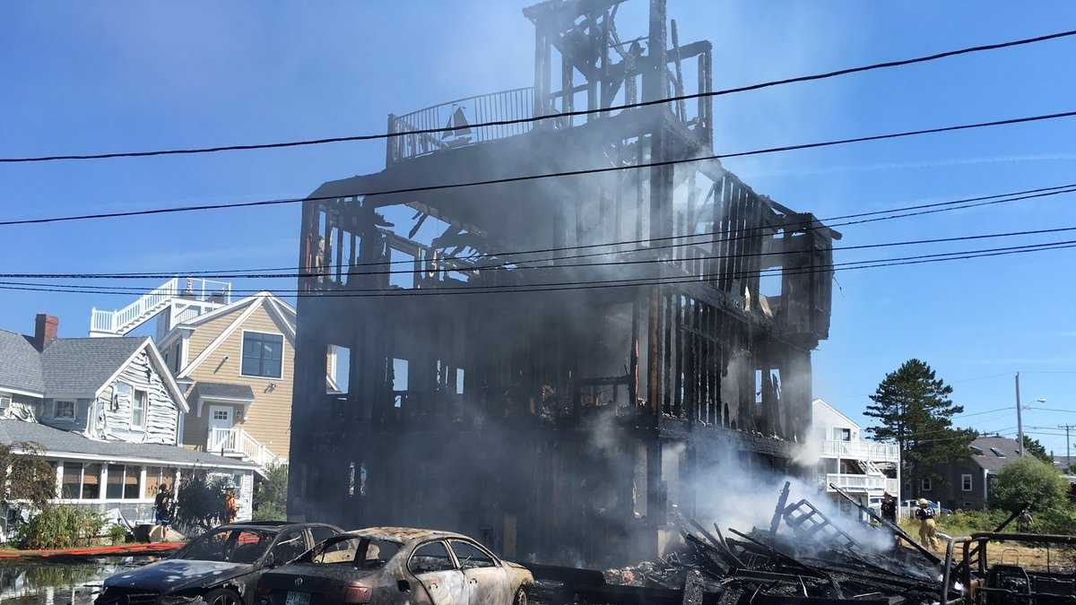 Massive fire destroys Plum Island home