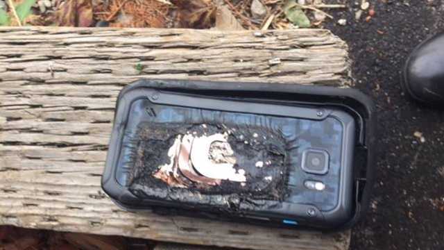 Samsung Galaxy Note 7 phone explodes while charging in Winthrop