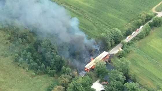 Photos: Station Covered Bridge fire