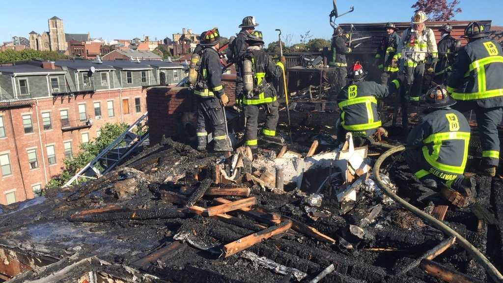 Rooftop fire significantly damages multiple Boston apartments