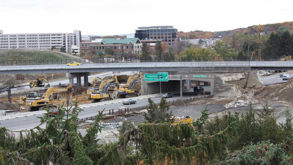 Demolition of bridge over Rt. 128 complete; detours no longer in effect