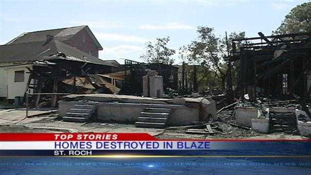 3-alarm fire in St. Roch destroys 2 homes, damages another 3-alarm fire in St. Roch destroys 2 homes, damages another