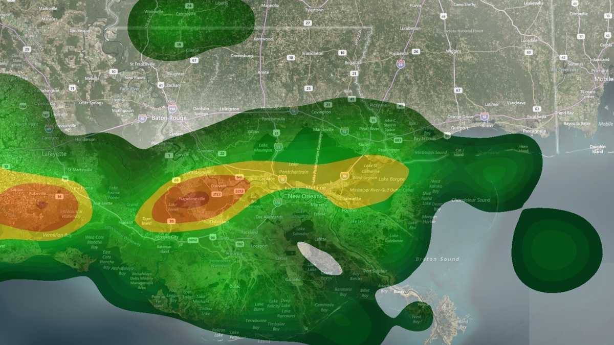 Friday, Saturday hour-by-hour rain predictor slideshow