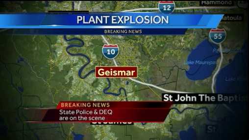 Images: Explosion at chemical plant in Geismar