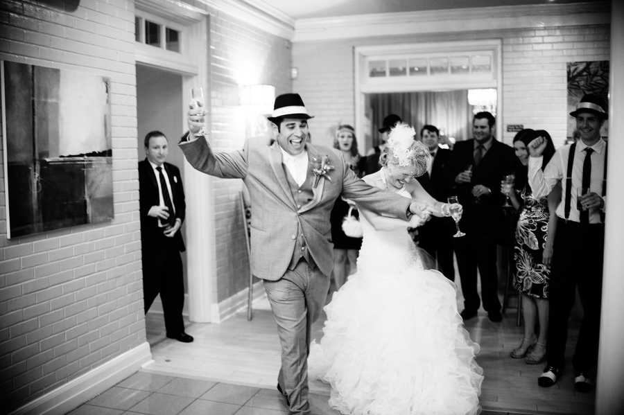 WDSU's Randi Rousseau ties the knot 1920's style