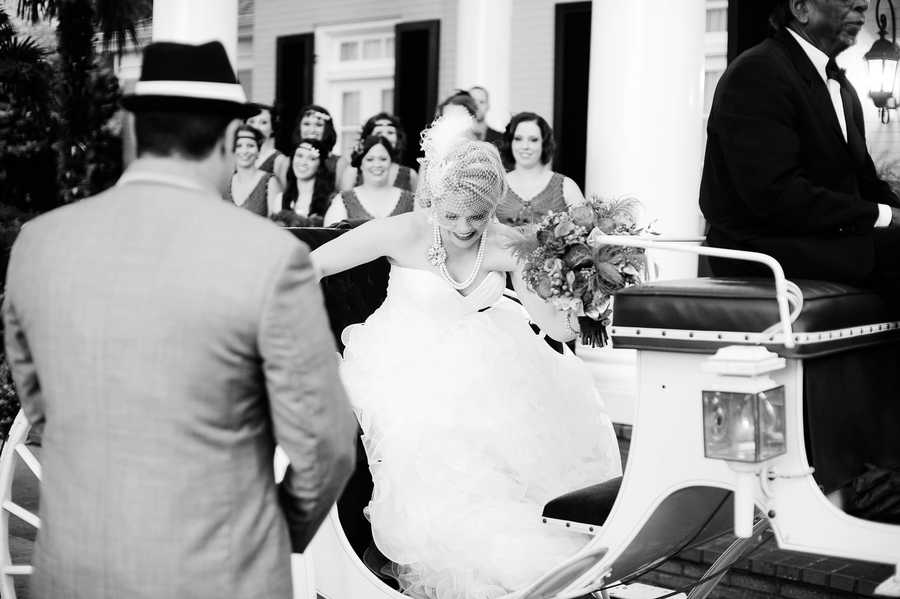 WDSU's Randi Rousseau ties the knot 1920's style